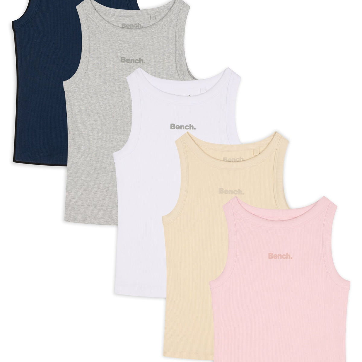 Shop - Womens 'WERNA' 5 Pack Vests - ASSORTED | Bench.co.uk | # ...